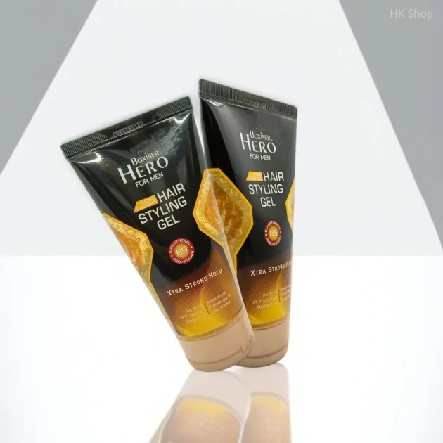 Boxiser Hero Hair Styling Gel for Men | Wet Look & Strong Hold